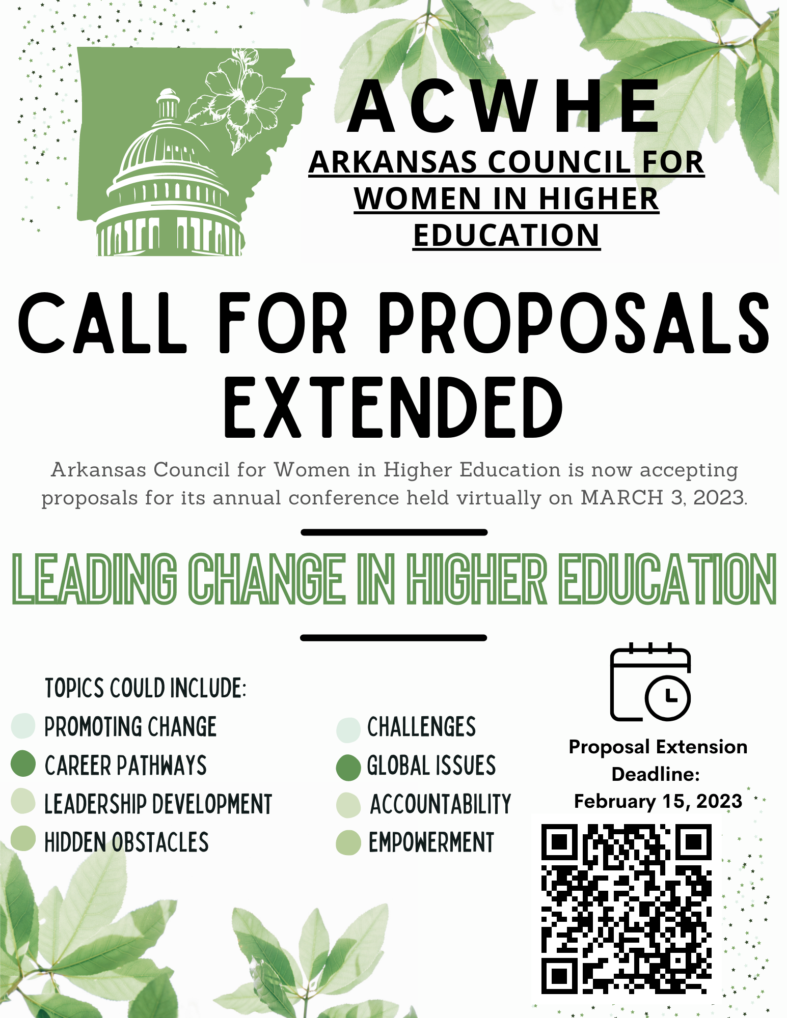 Call for Proposals – Arkansas Council for Women in Higher Education